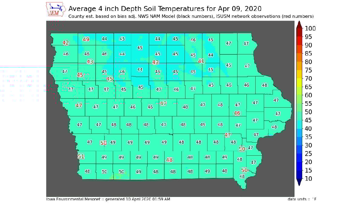 Soil conditions right, but hold off on planting
