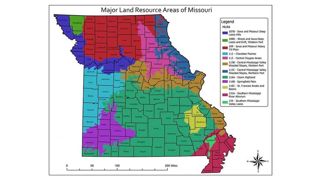 Different soil types across Missouri lead to many practices