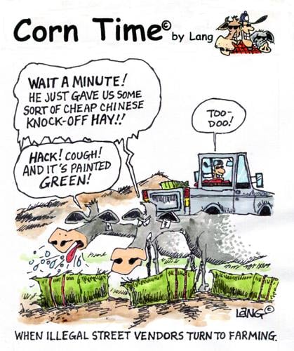 Corn Time by Bob Lang -- 2019 cartoons