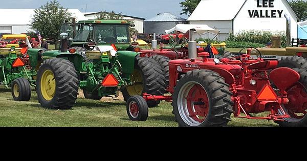 Antique tractor ride