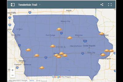 All aboard the Iowa Tenderloin Trail