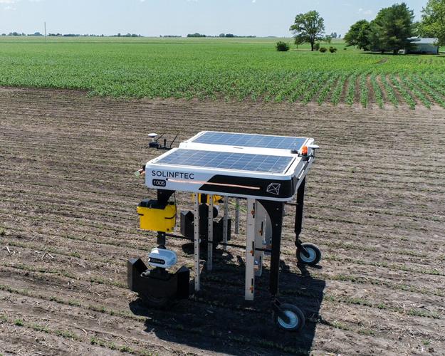 Robot designed to detect, spray weeds