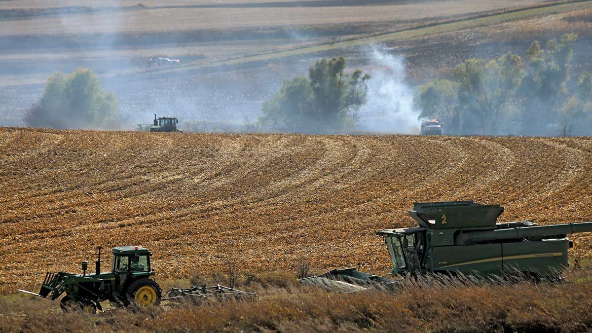 Dry conditions raise fire risk during harvest