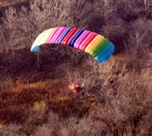 Power parachuting is a way to get away
