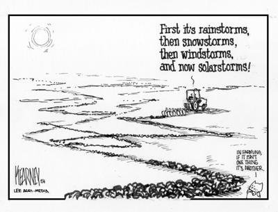 Solar storms not funny but ...