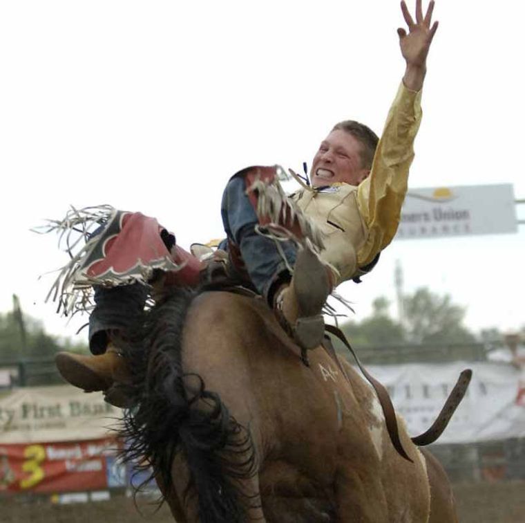 Breuer competing at National Finals Rodeo