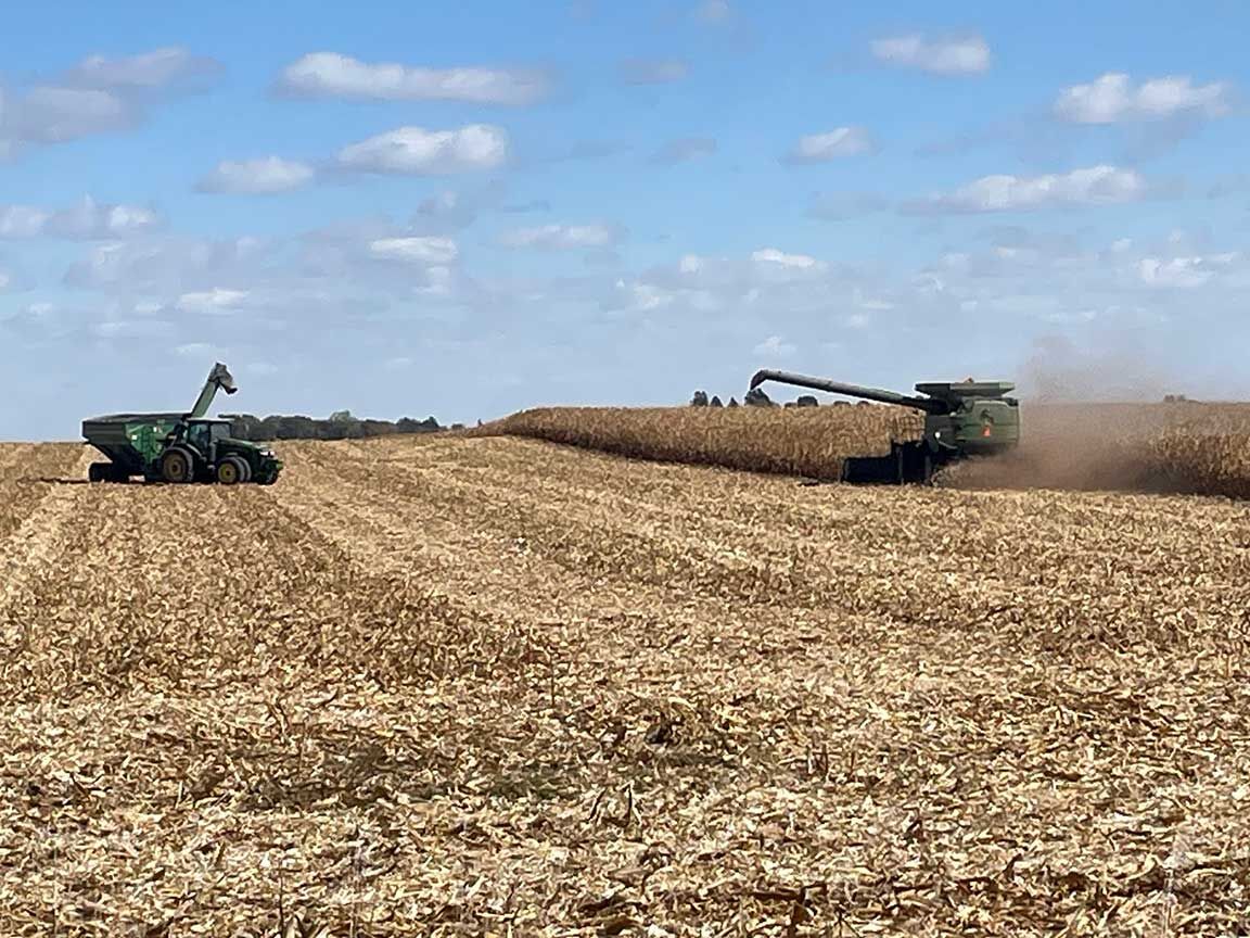 Ideal weather aids quick harvest in north-central Iowa
