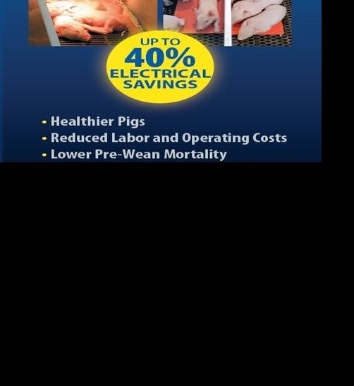 Automated heating control for healthier piglets, lower labor and energy ...