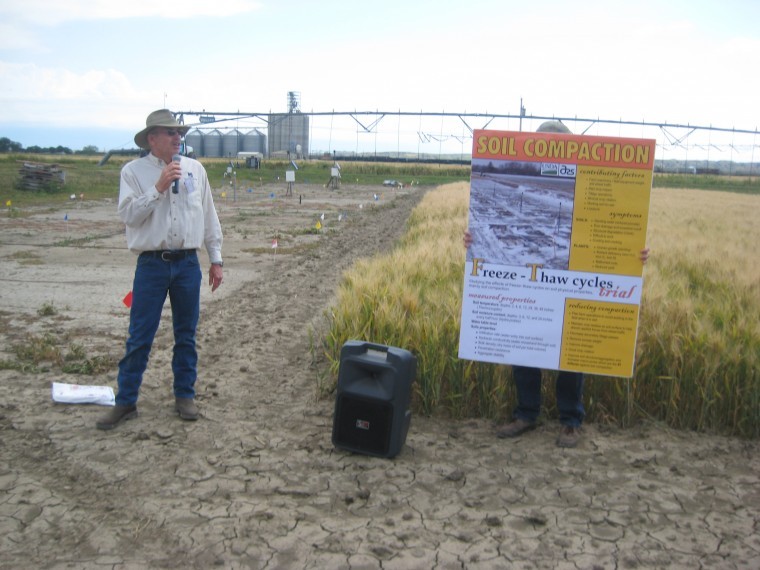 ARS study: Most soil compaction occurs from first pass over moist soil