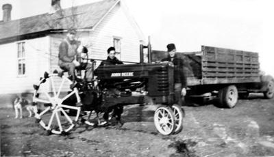 The gentle giant and his war-time tractor