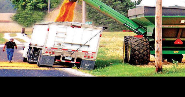Overhead power lines can kill if touched by farm equipment