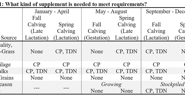 Meeting the feed needs of fall-calving herds