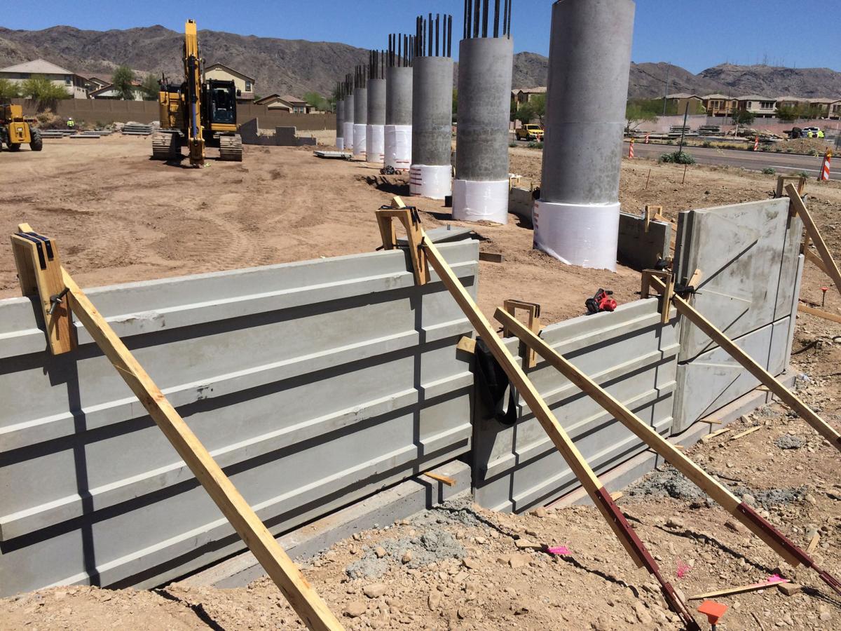 Freeway Retaining Wall