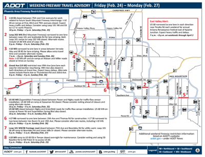 ADOT Weekend Freeway Travel Advisory (Feb. 24-27) | News | ahwatukee.com