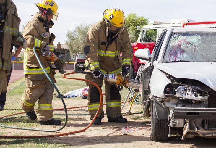 Mountain Pointe student body witnesses DUI mock crash | News ...