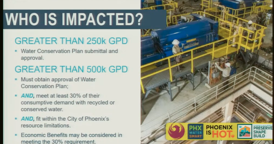 Phoenix poses new regulations for incoming large water users | News ...