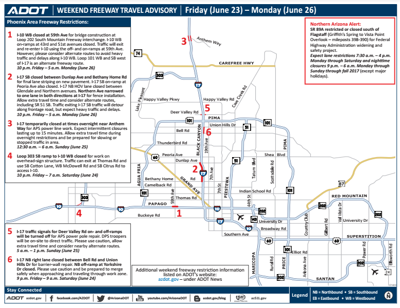 ADOT Weekend Freeway Travel Advisory (June 23-26) | News | ahwatukee.com
