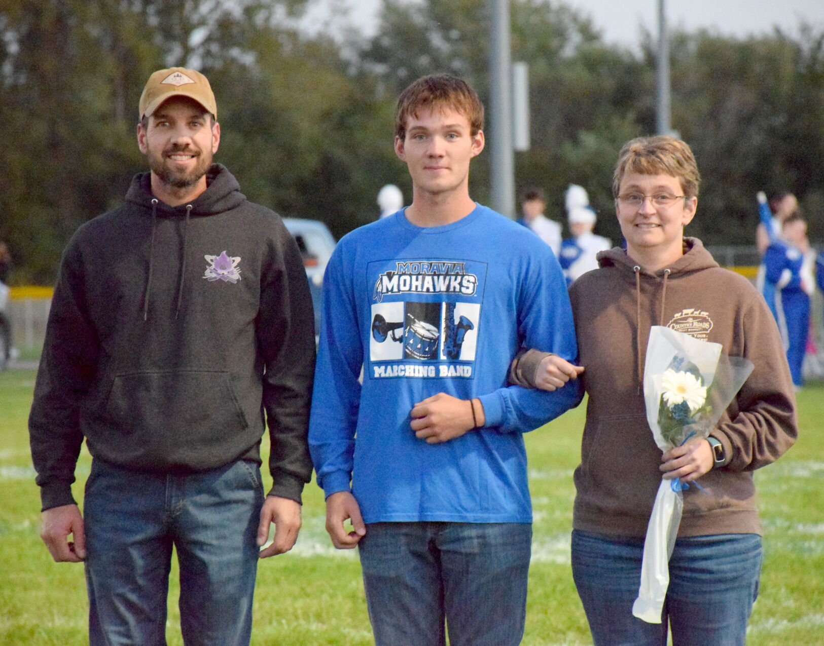 Class of 2026 members in football & band honored at Senior Night ...