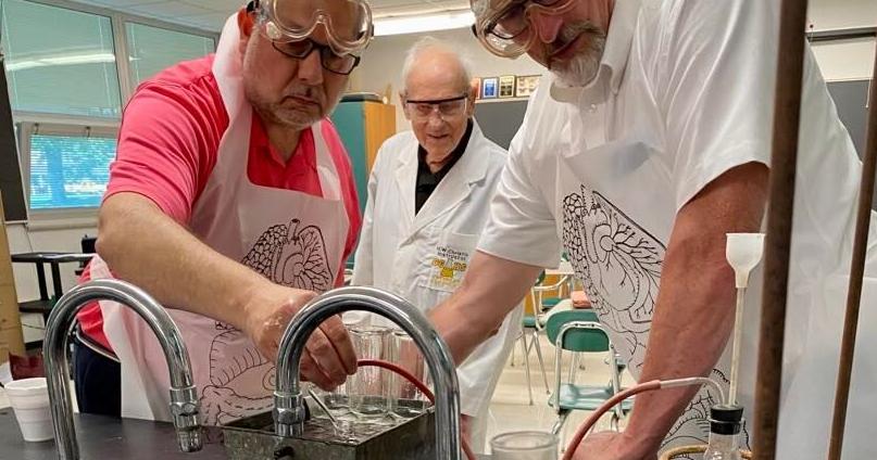Back in his element: Christie returns to the lab for Saturday Science ...