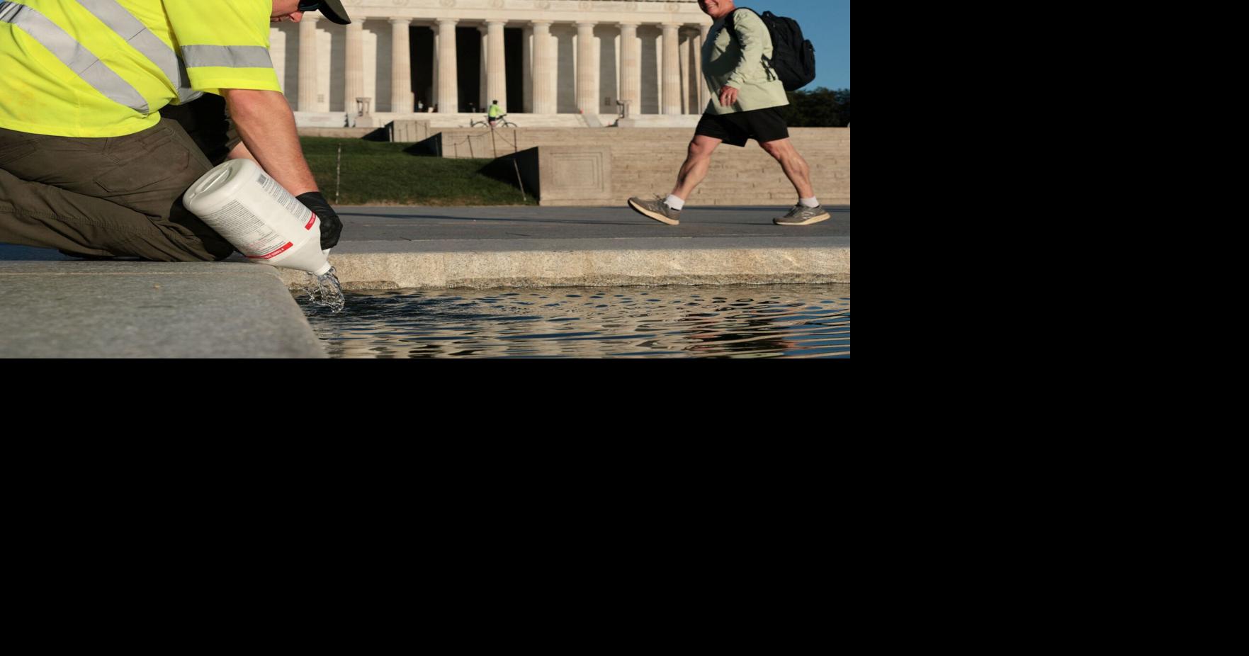 Reflecting Pool woes: Trump administration turns to hydrogen peroxide ...