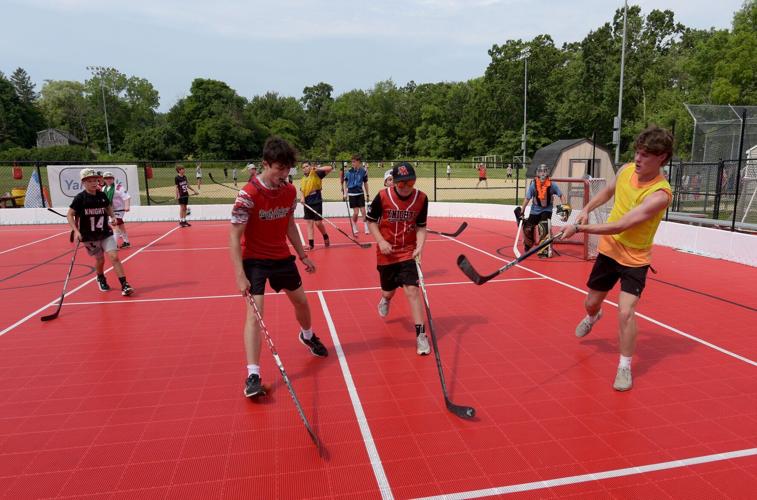Street hockey revival: Businessman donates outdoor rink to Youth Center ...