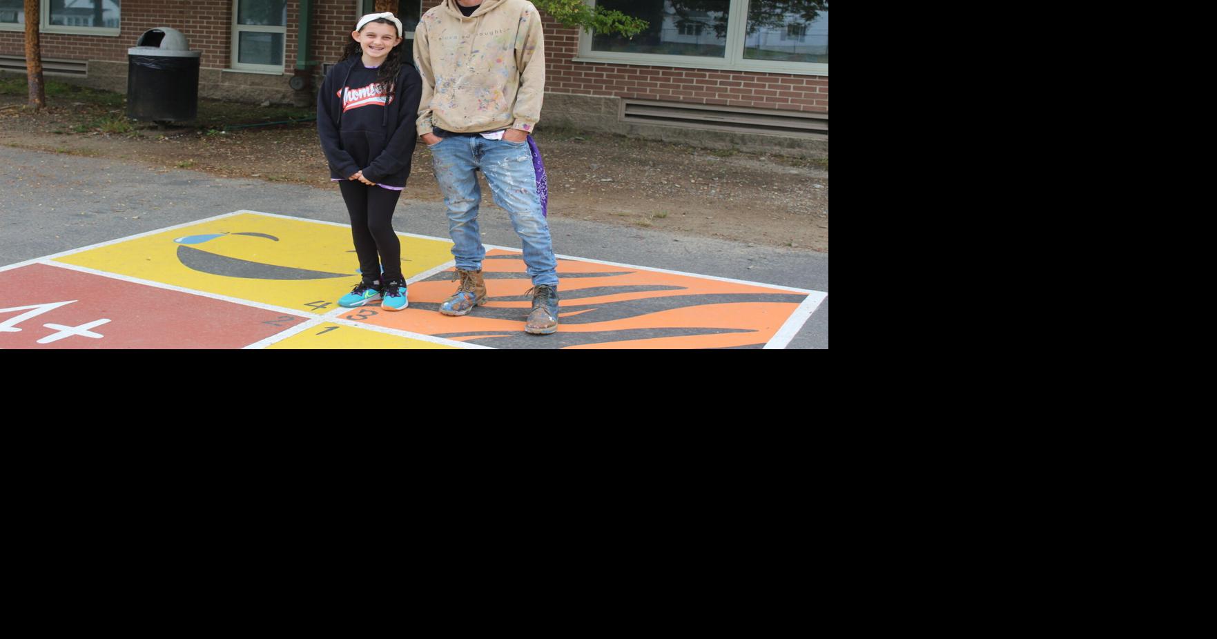 Leaving his mark: N. Andover parent brings color to school playground ...