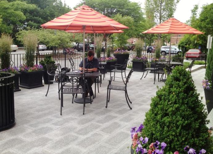 Memorial Hall Library extends its reach outdoors with new patio | Local ...