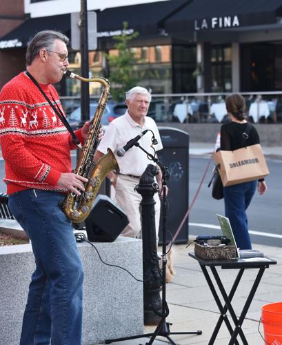 A little street music: Andover Sax Guy jazzing up the holidays | News ...