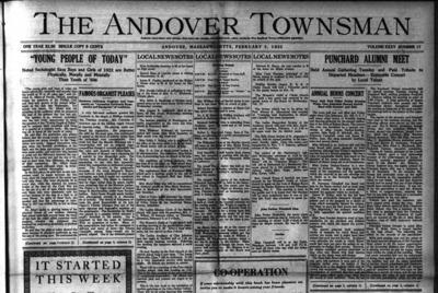 Old newspapers now digitized at library | News | andovertownsman.com