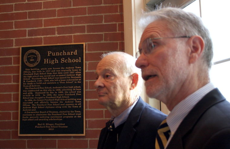 Town honors Punchard High School namesake | Local News ...