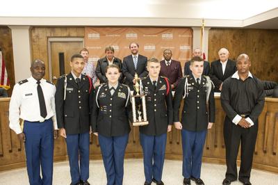 Talladega High JROTC color guard honored by Talladega City Council for ...