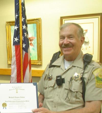 Congrats ... Richard Tatum received Law Enforcement Commendation medal ...