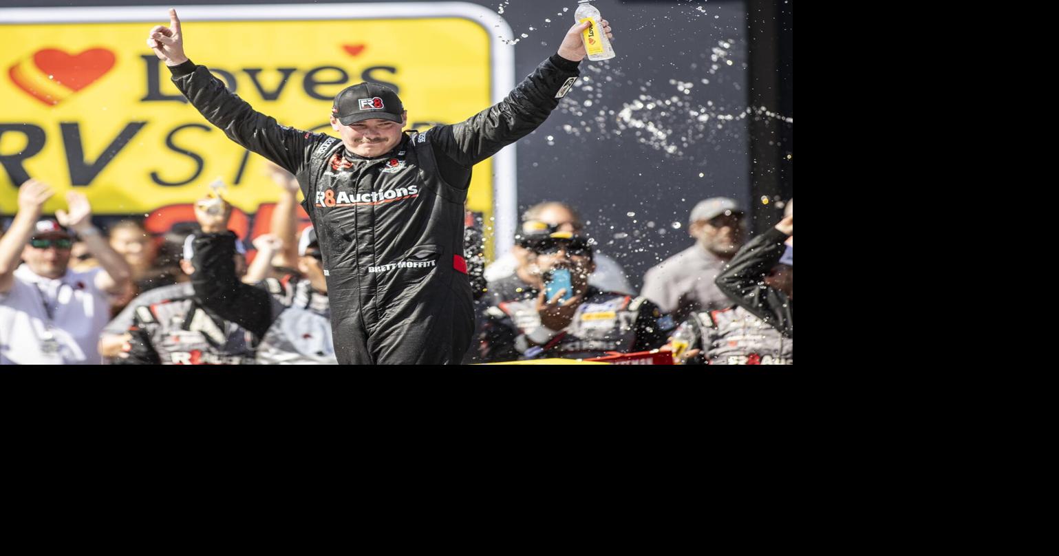 NEW TERRITORY: Moffitt takes Truck Series race for first superspeedway ...