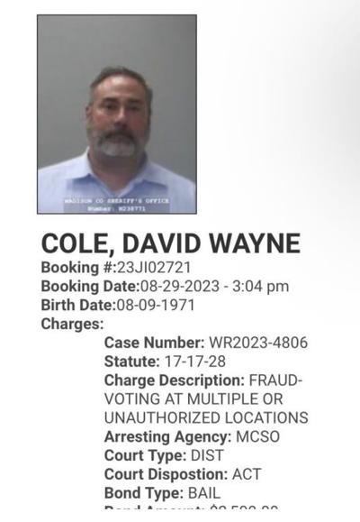 Rep. David Cole arrested for voter fraud | Free | annistonstar.com