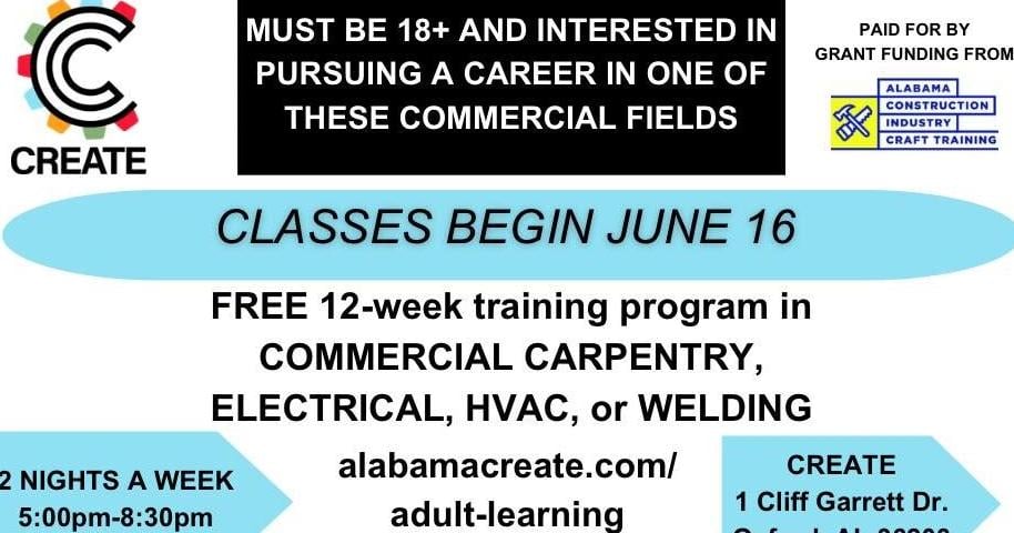 CREATE Regional Workforce Center Offers Free Classes | Oxford ...