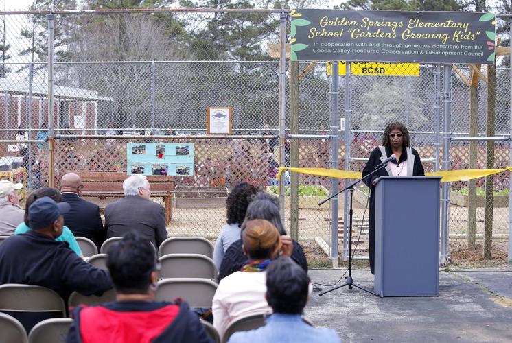 Golden Springs Elementary hosts officials for tour of school’s garden ...