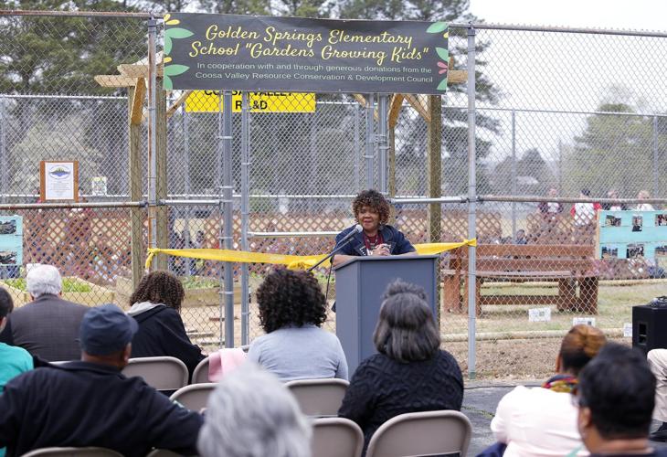 Golden Springs Elementary hosts officials for tour of school’s garden ...