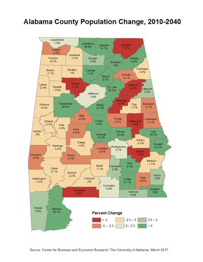 Calhoun County projected to have steep drop in population in state over ...