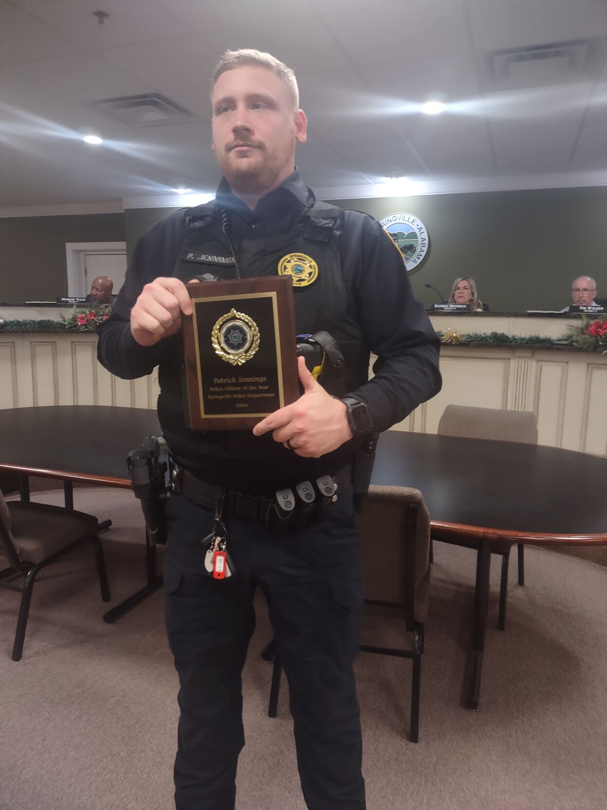 Springville Police Officers receive awards | | annistonstar.com