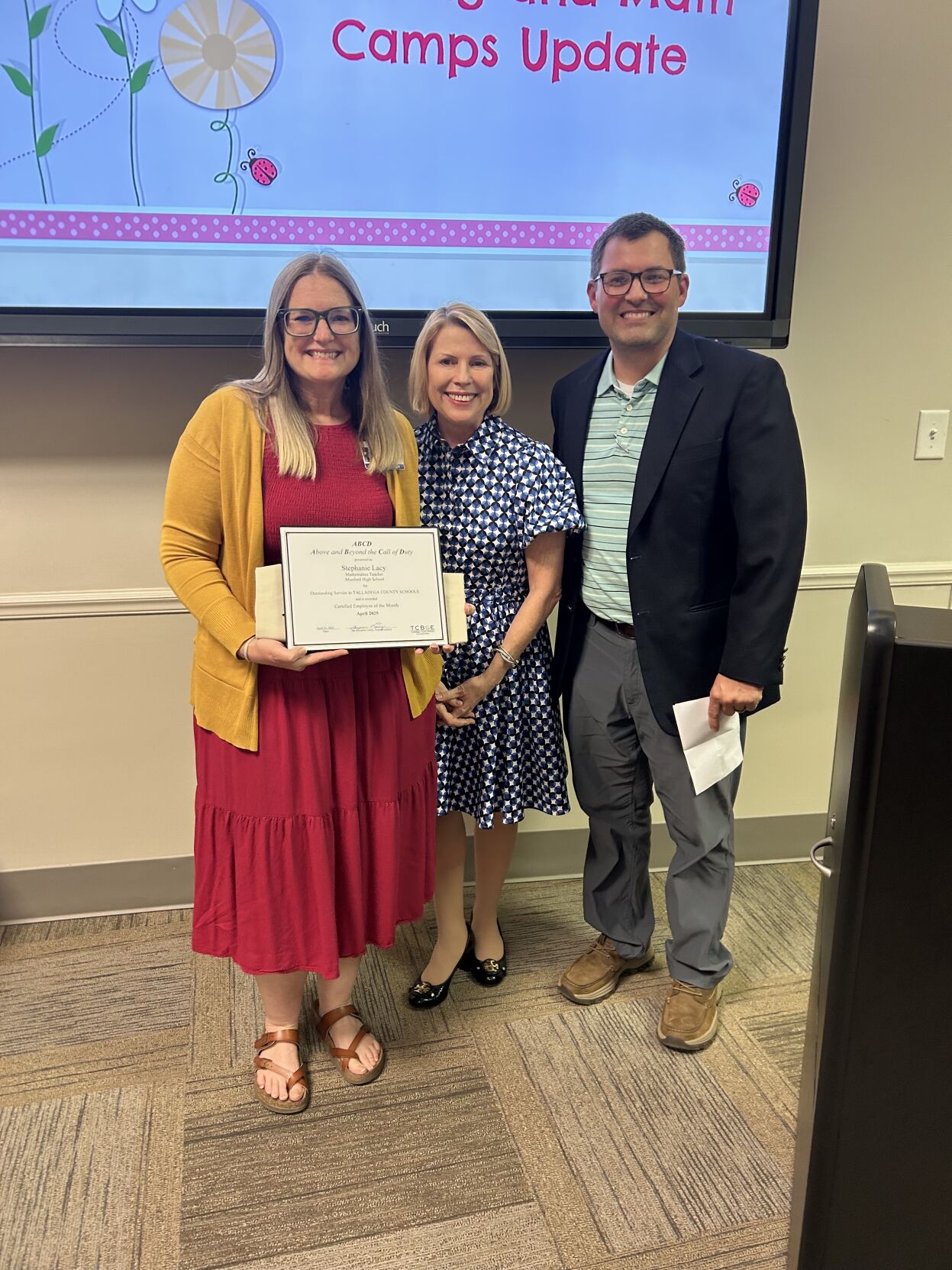 Talladega County Board of Education recognizes Munford faculty and ...