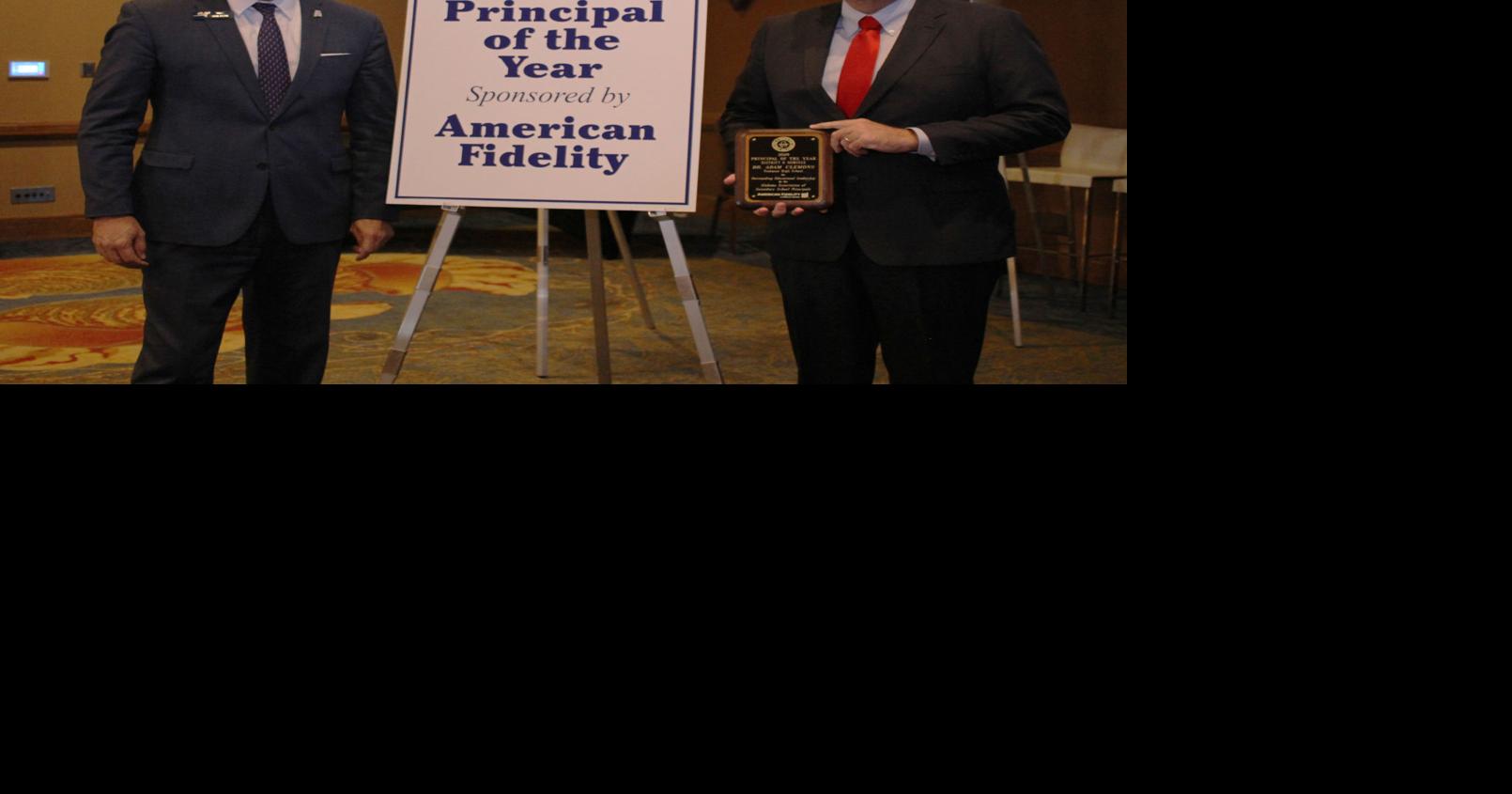 Congrats ... Dr. Adam Clemons, principal of Piedmont High School ...
