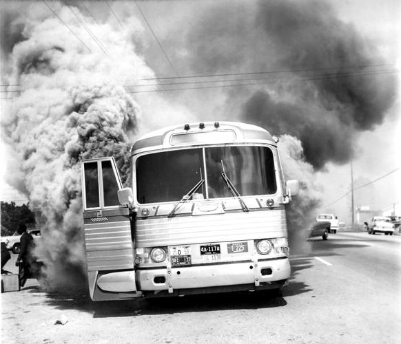Archival photos from the May 14, 1961, Freedom Ride attacks in Anniston ...