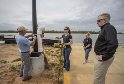 Lincoln's Landing hang recycling bins made by Lincoln High School ...