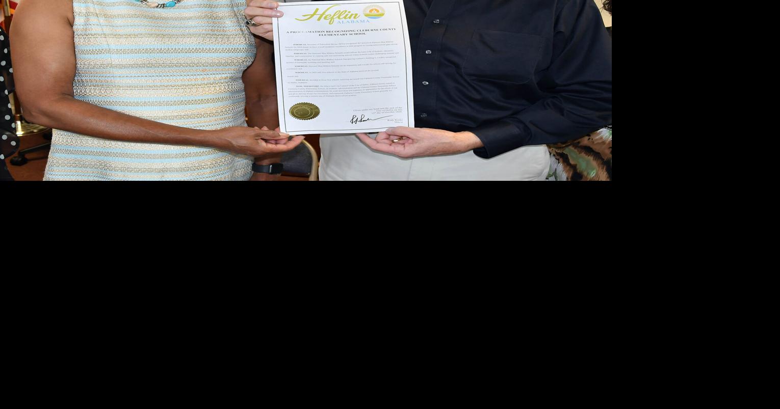Heflin City Council applauds school's award | Cleburne County ...