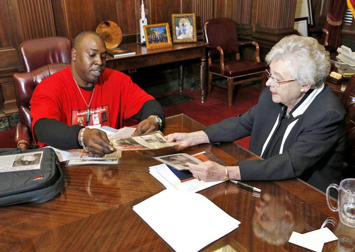 Author, speaker, Marshall Pope, of Talladega, meets with Gov. Kay Ivey ...