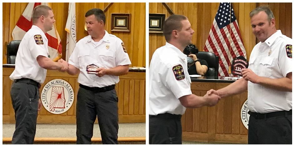 2 promoted to lieutenant by Sylacauga Fire Department (with photos ...