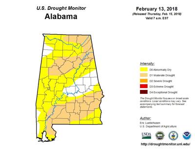 Much of Alabama still technically in drought; more rain ahead for ...