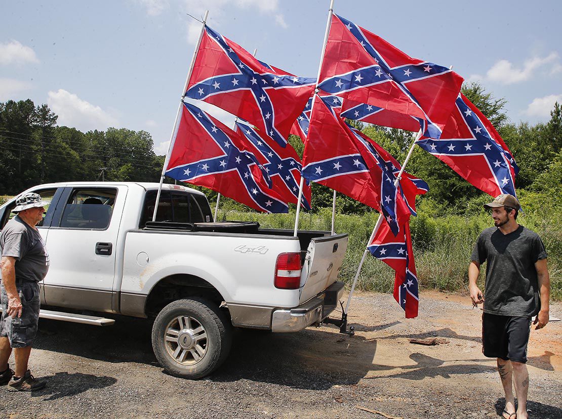 Group protests NASCAR's decision to ban Confederate flag (photo gallery ...