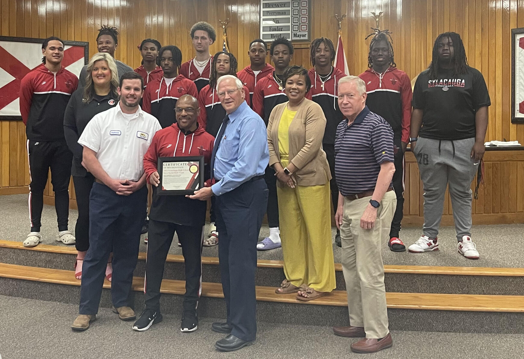 Sylacauga City Council honors Class 5A state runner-up basketball team ...