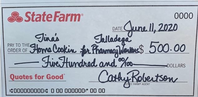 State Farm, Tina’s Home Cookin' team up to feed pharmacy workers (with ...